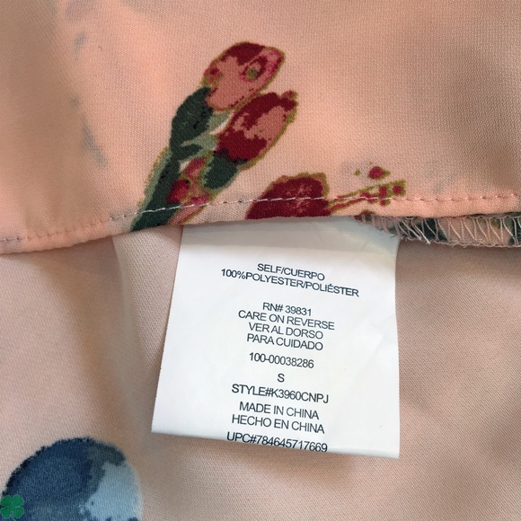 My Michelle | Tops | Nwt My Michelle Peach 34 Sleeves Ruffled Blouse ...